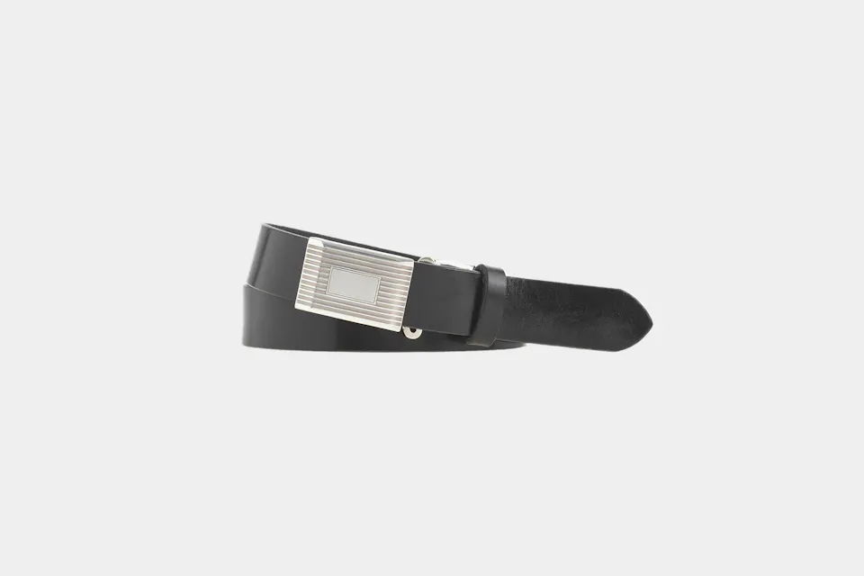 J Crew Leather Plaque Belt Quick Look | Pack Hacker