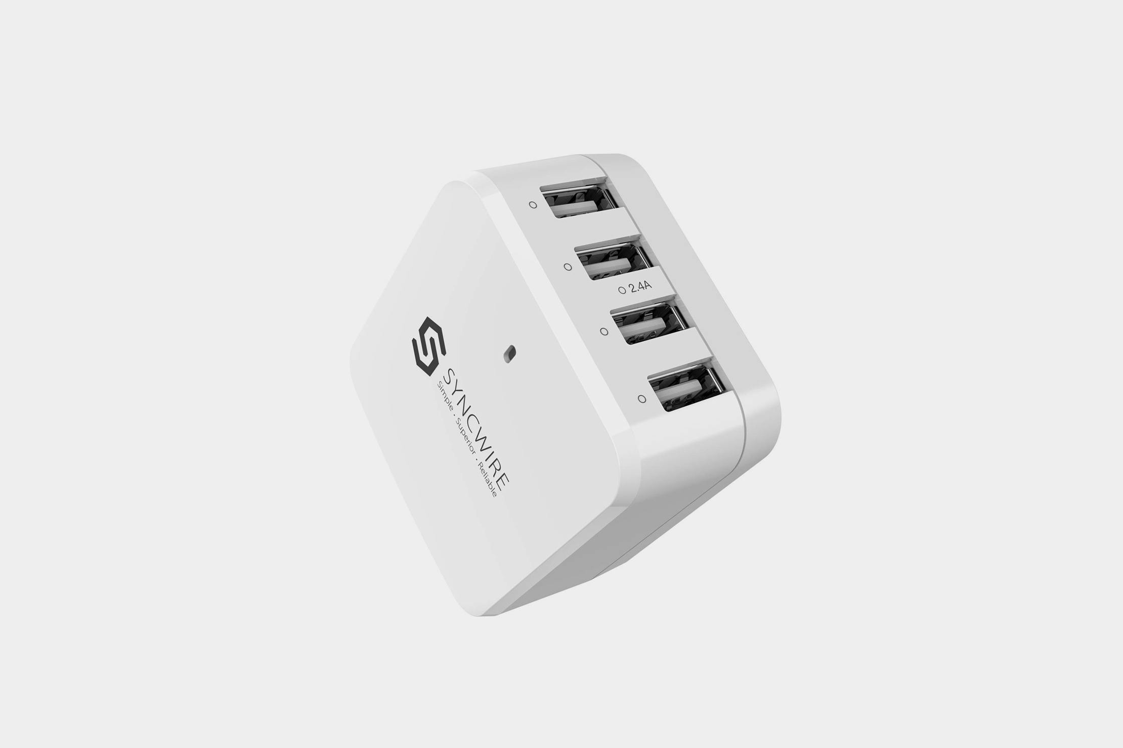 Syncwire 4-Port USB Wall Charger | Pack Hacker